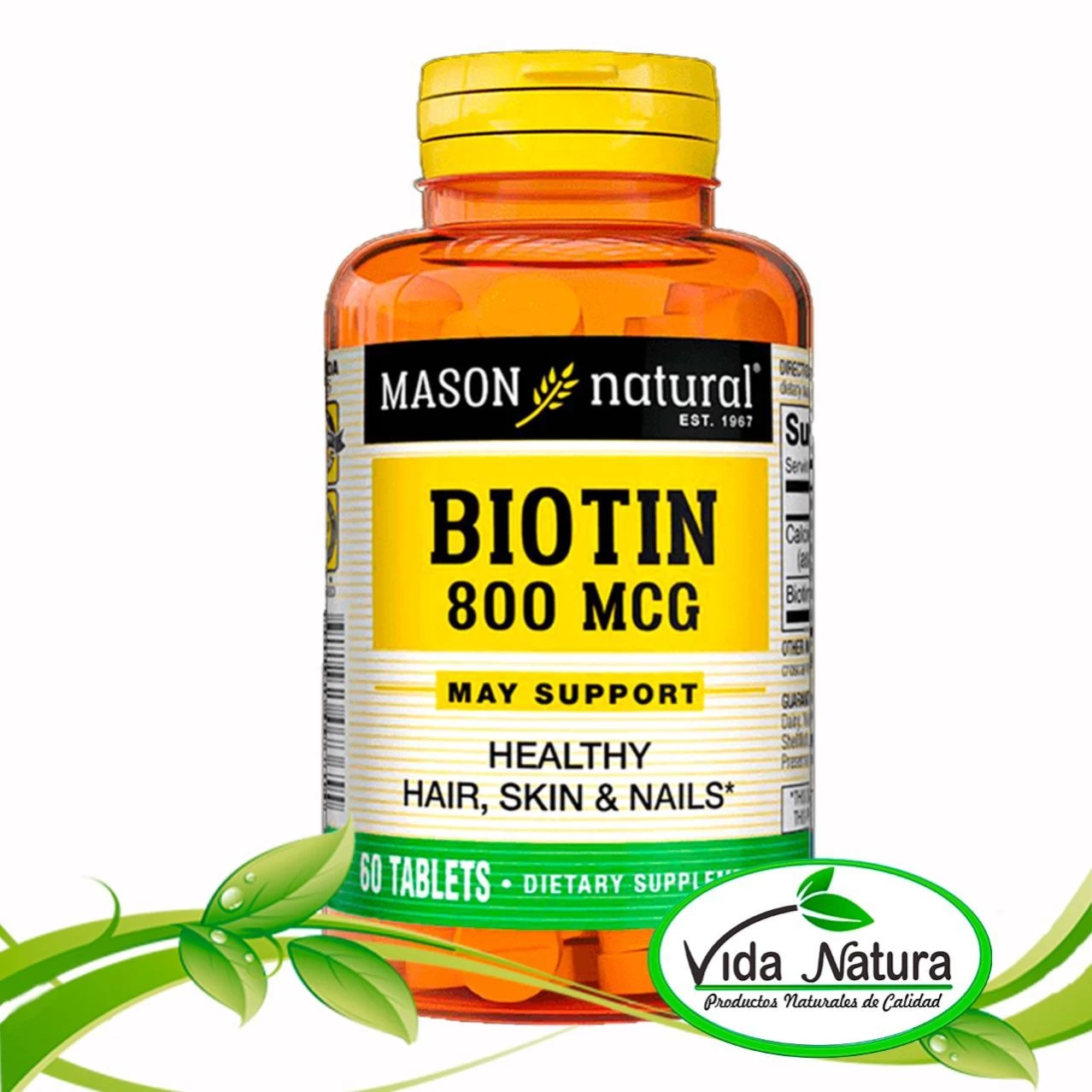 BIOTIN FRASCO 60 TAB./800 MG | Vida Natura ecommerce
